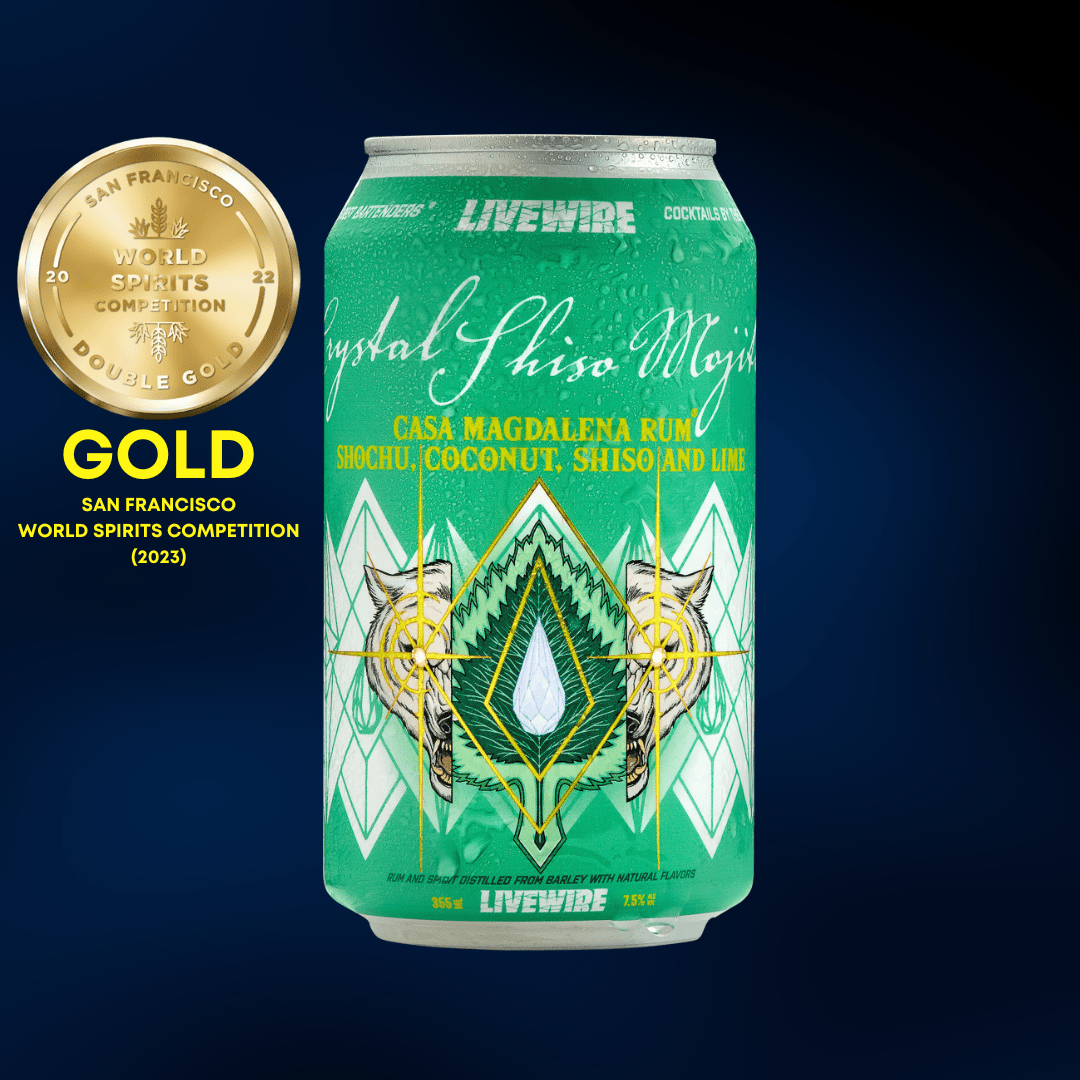 Refreshing LiveWire Crystal Shiso Mojito Canned Cocktail – LiveWire ...